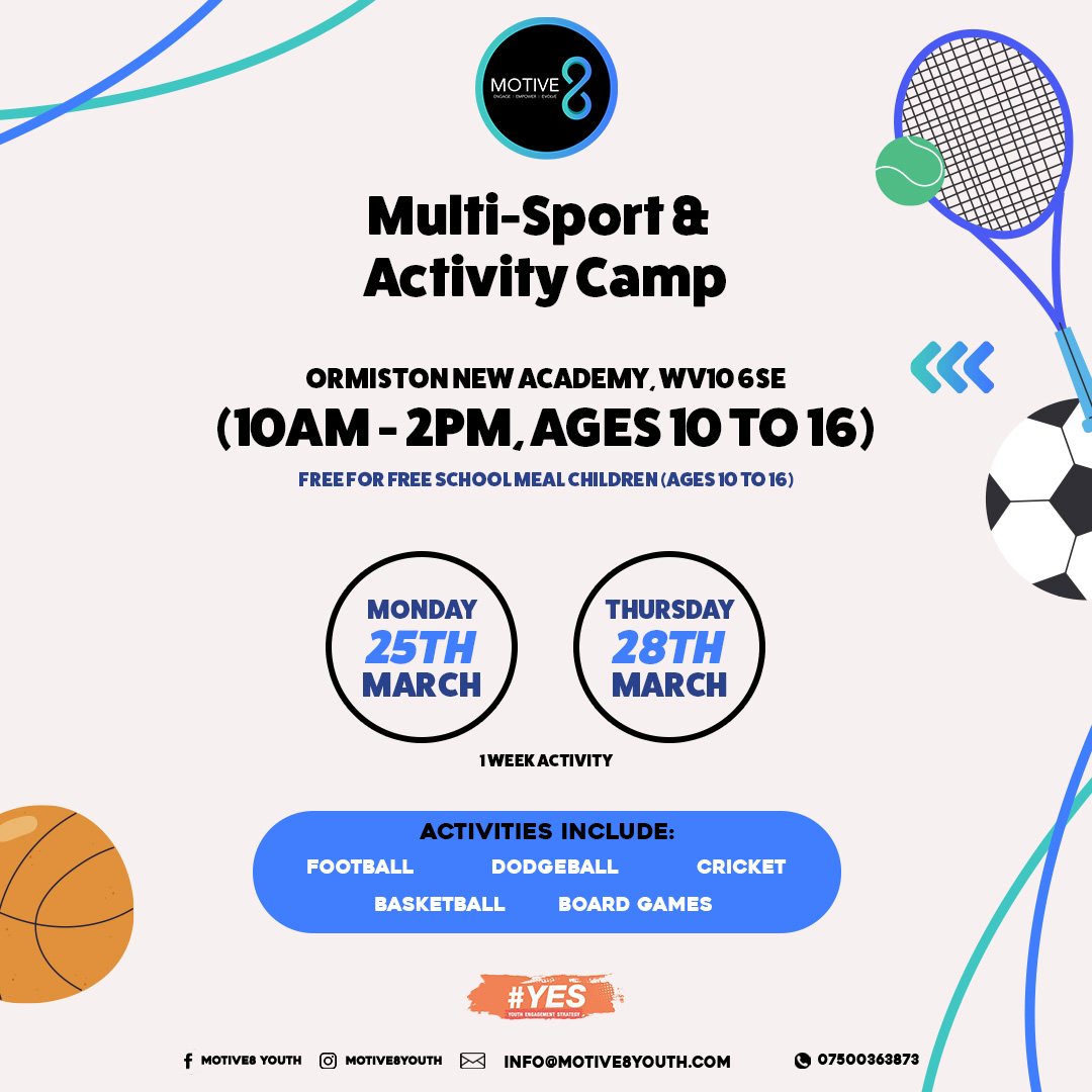 ONEWA - Motiv8 Football & Multi-Camp Activity Camp